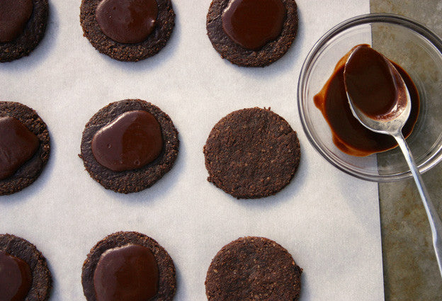 Cacao-Glazed Coin Cookies – Haylie Pomroy